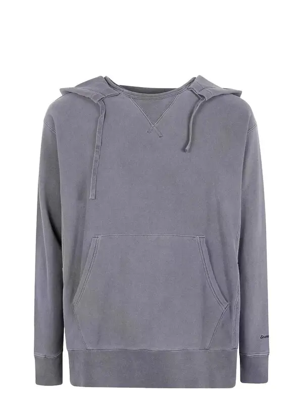 SNOW PEAK Kangaroo-pocket Hoodie - Grey