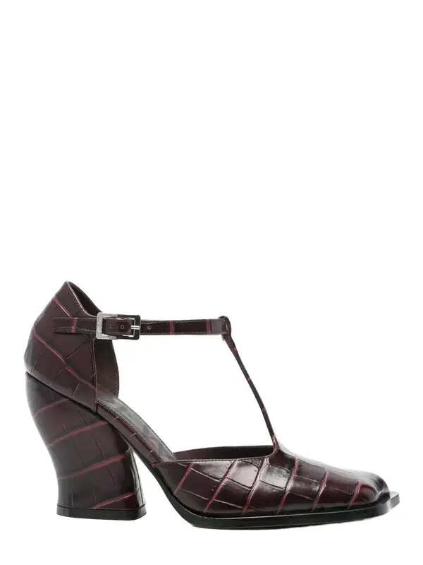 Loewe 90mm T-strap Pumps - Brown