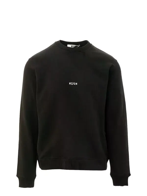 MSGM Logo-print Sweatshirt - Black