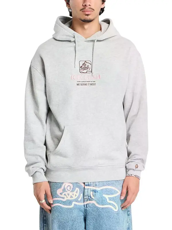 ICECREAM Popover Hooded Hoodie - Grey