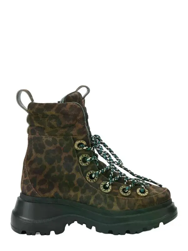 Kurt Geiger Kensington Leopard Print Boots - Brown