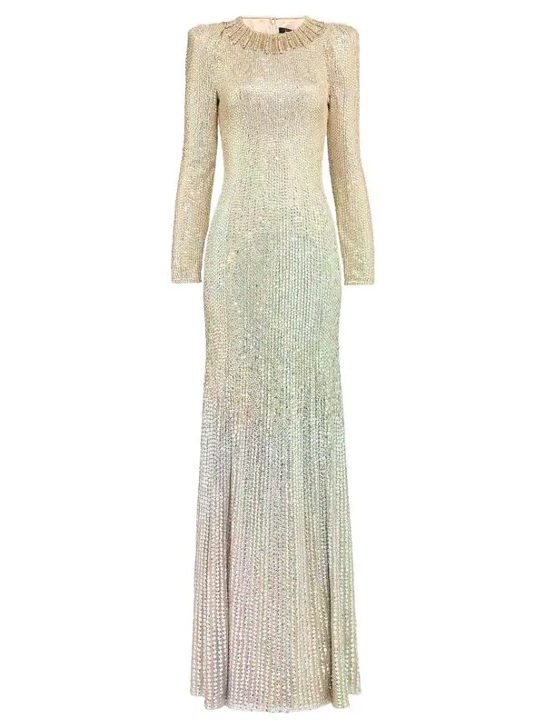 Jenny Packham Sisi Embellished Gown - Neutrals