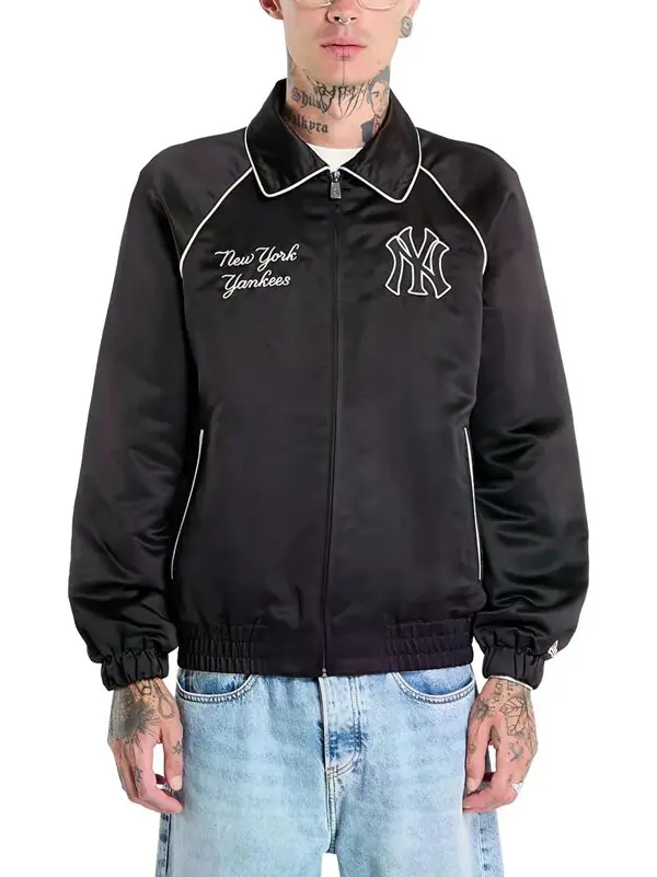 New Era Embroidered New York Yankees Jacket - Black