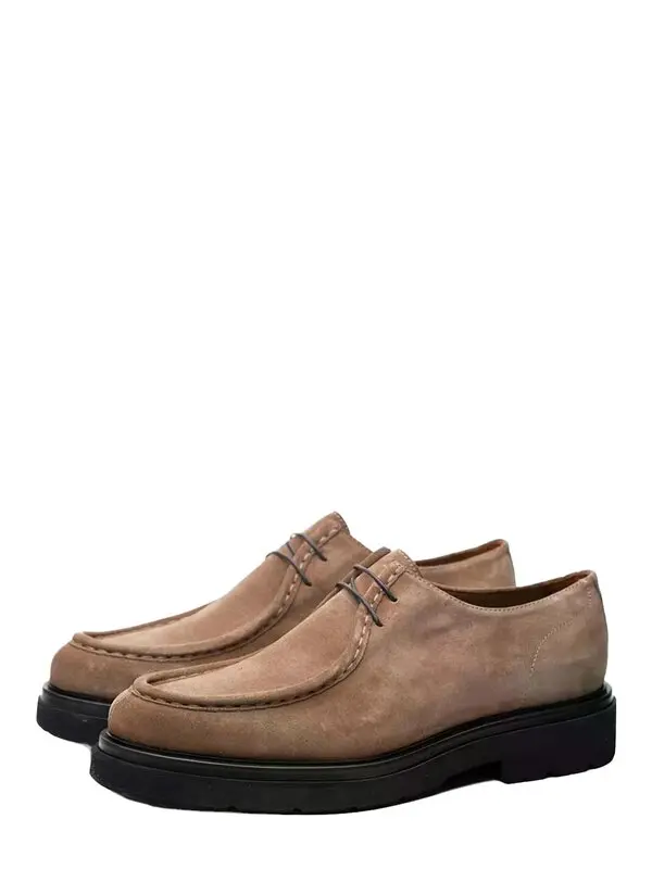 POCHE PARIS Lace-up Derby Shoes - Brown