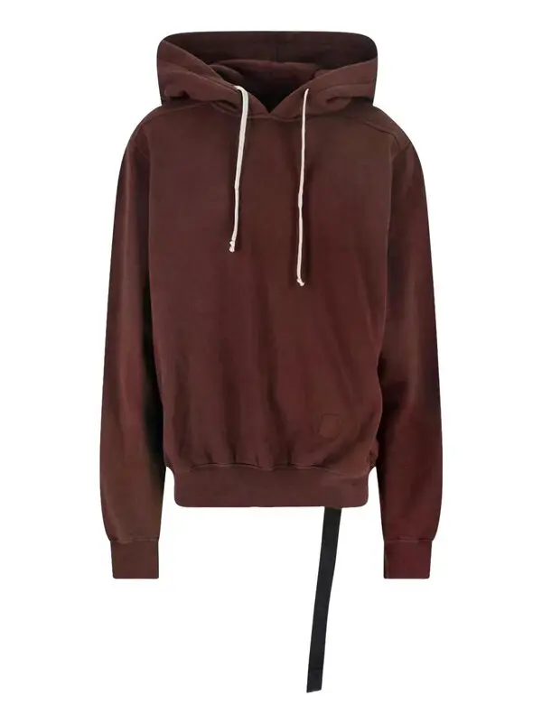 Rick Owens Hooded Sweatshirt - Brown