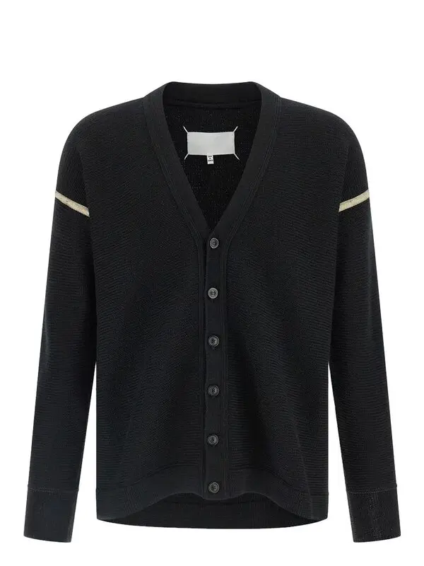 MAISON MARGIELA Elbow Patch Cardigan - Black