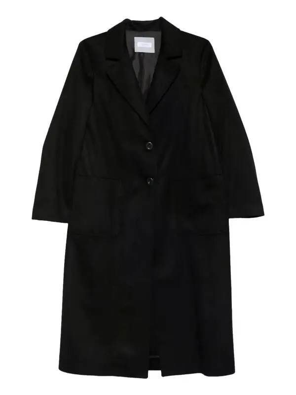 BARBA NAPOLI Notch-collar Single-breasted Coat - Black