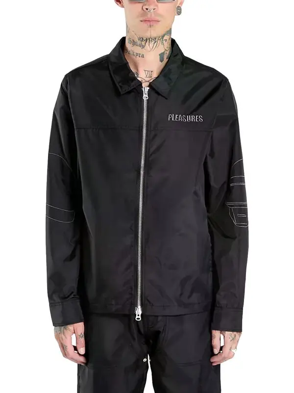 PLEASURES Helmets Nylon Work Jacket - Black