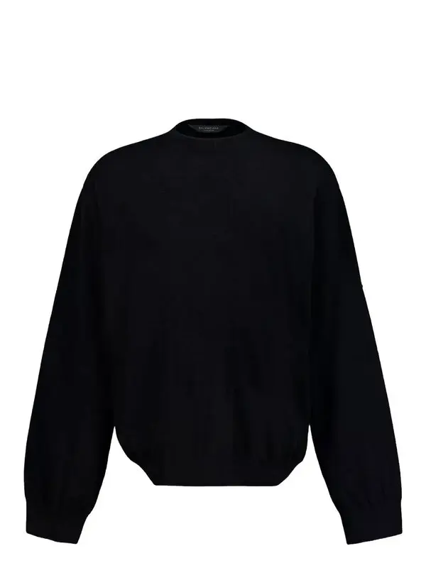 Balenciaga Crew-neck Cashmere Sweater - Black