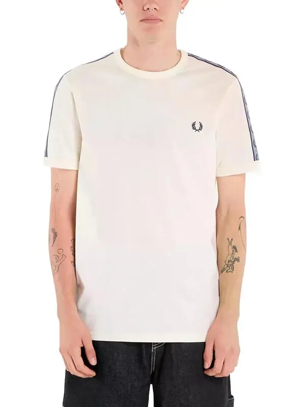 Fred Perry Contrast Tape Ringer T-shirt - Neutrals