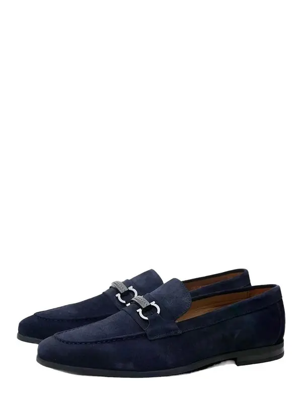 POCHE PARIS Horsebit Detail Loafers - Blue