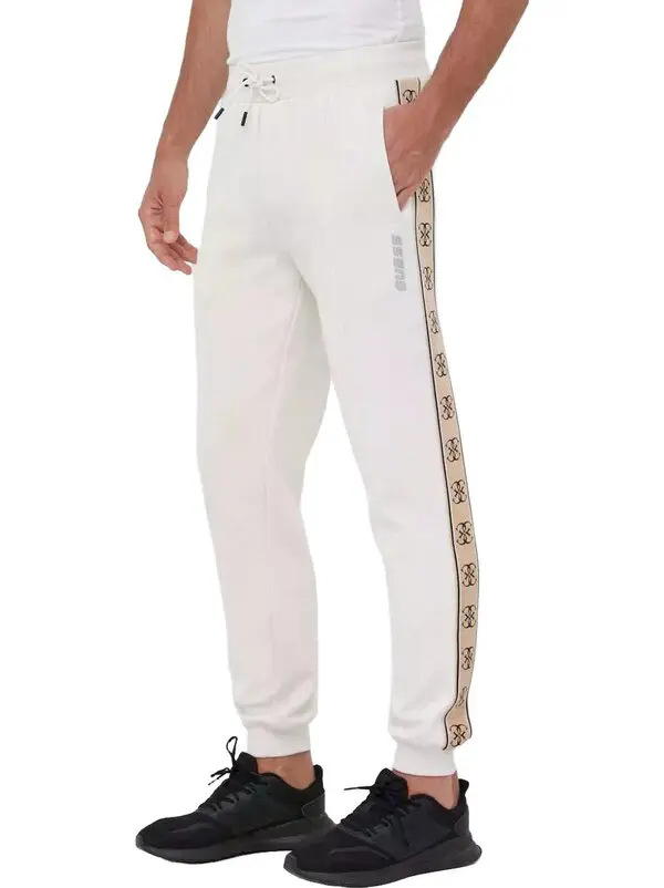 Guess Logo-tape Track Pants - Neutrals