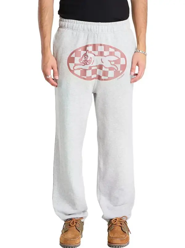 ICECREAM Logo Cotton Track Pants - Grey