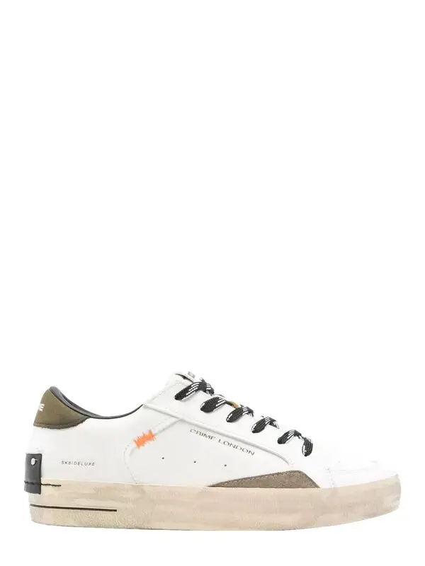 CRIME LONDON Leather Sneakers - White