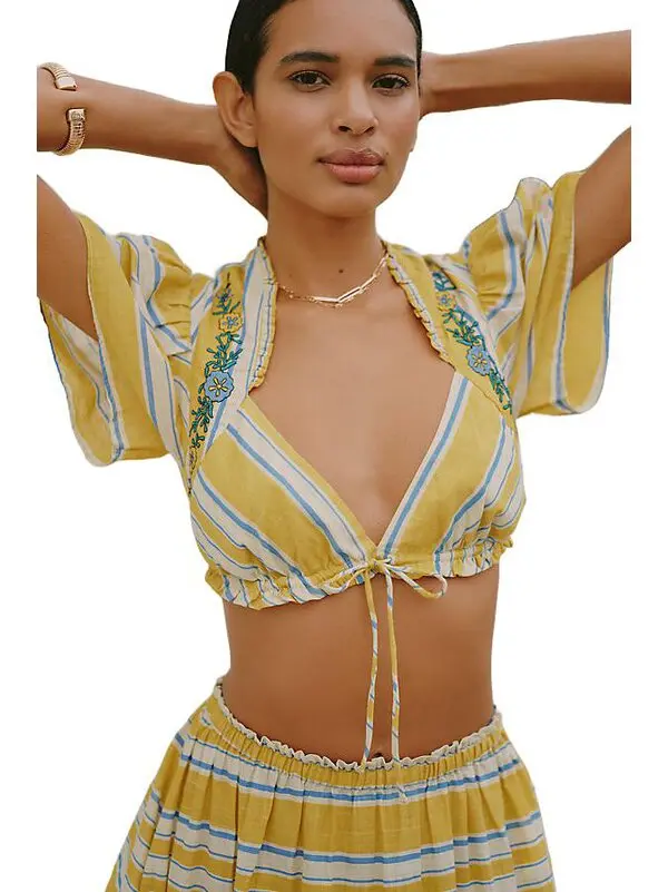 CELANDINE Copacabana Top - Rio Sunshine Stripe
