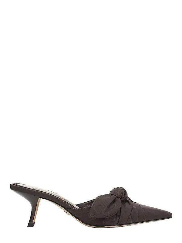 Sam Edelman Bex Knot Kitten-heel Mules - Brown
