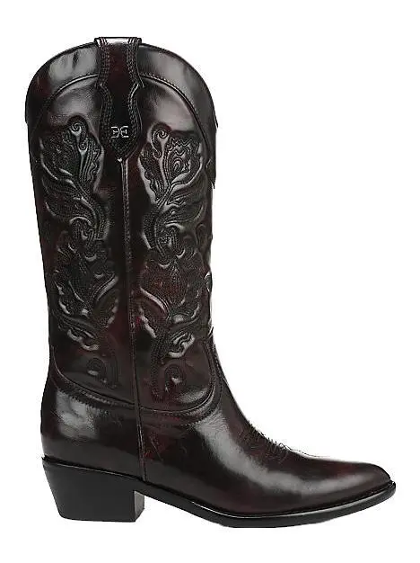 Sam Edelman Rue Western Boots - Dark Wine