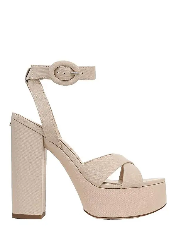 Sam Edelman Savannah Ankle-strap Heels - Ivory