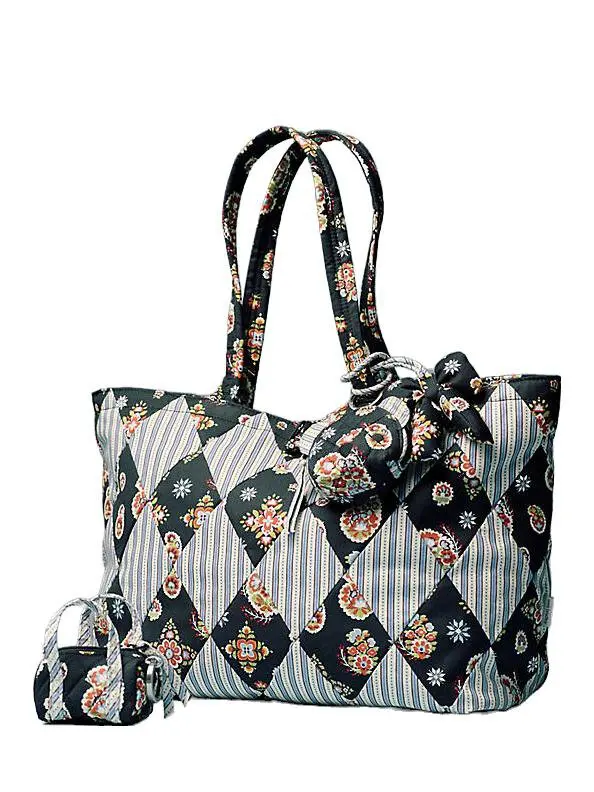 VERA BRADLEY X Hathaway Tote - Diamond Patchwork Northstar