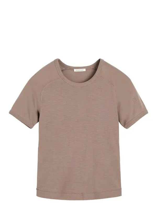 BY MALENE BIRGER Alezio Lyocell T-shirt - Chocolate Chip