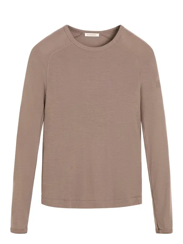 BY MALENE BIRGER Fritha Long-sleeved T-shirt - Chocolate Chip