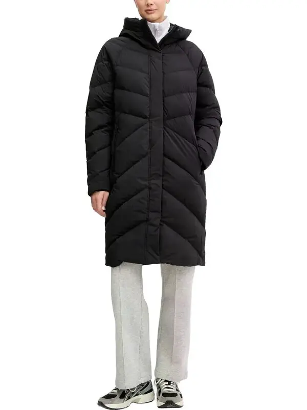 JACK WOLFSKIN Marienplatz Quilted Hooded Coat - Black