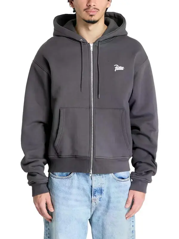 PATTA Zip-fastening Hoodie - Grey