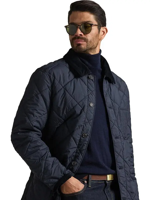 Ralph Lauren Hurston Quilted Utility Jacket - College Navy
