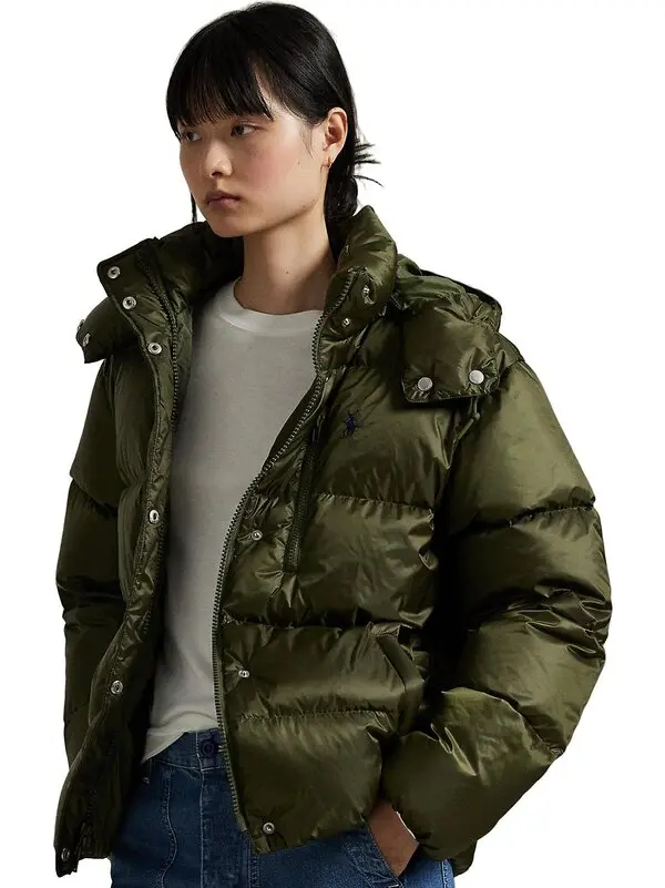 Ralph Lauren Mid-weight Down Puffer Jacket - New Olive