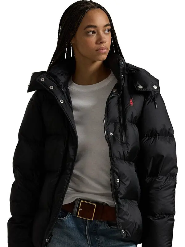 Ralph Lauren Mid-weight Down Puffer Jacket - Polo Black