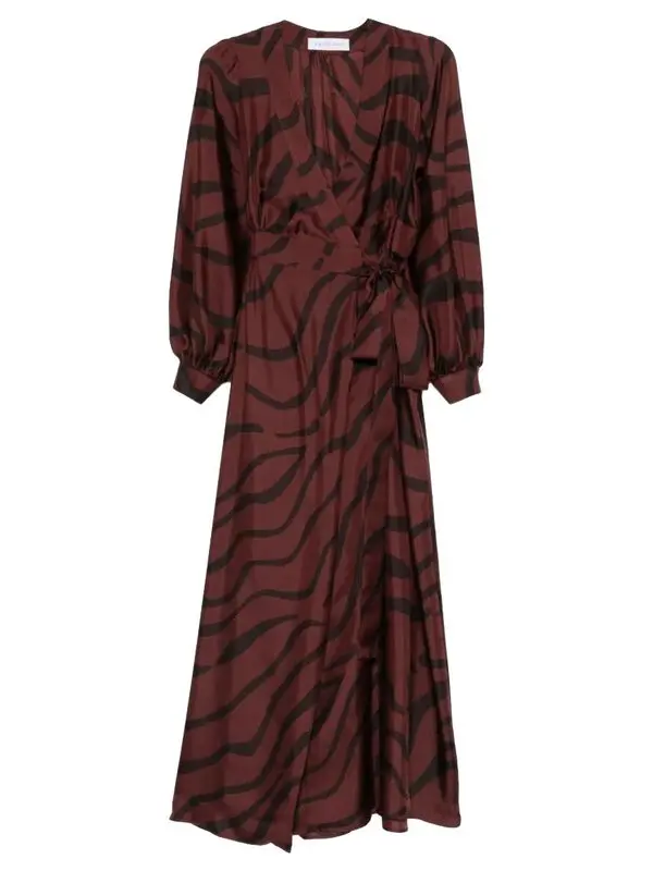 Raquel Diniz Zebra-print Wrap Dress - Multicolour