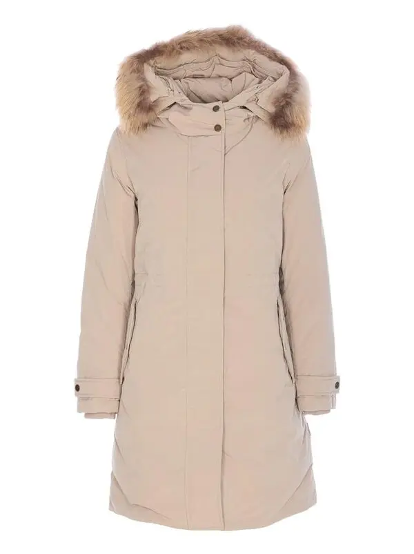Woolrich Grace Fur Parka - Beige