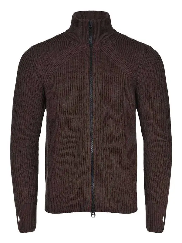JG1 Ribbed Cotton Sweater - Brown