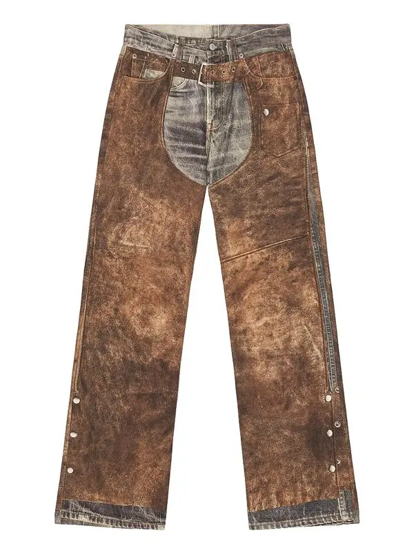 Acne Studios Pentyone Denim Pant - Blue & Brown