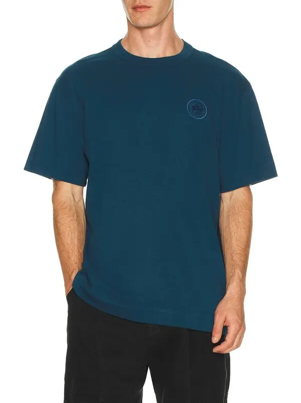 Canada Goose Gladstone Embroidered T-shirt In Blue - Guard Blue