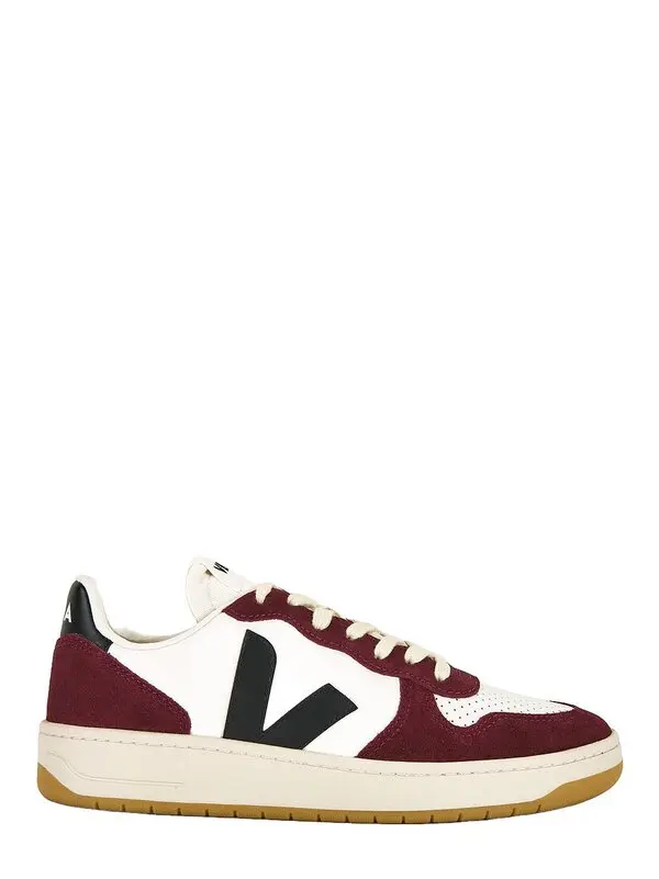 VEJA V-10 Sneakers - White  Black  & Amarante