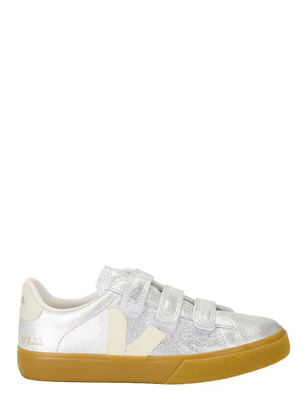 VEJA Recife Metallic Sneakers - Silver & Pierre