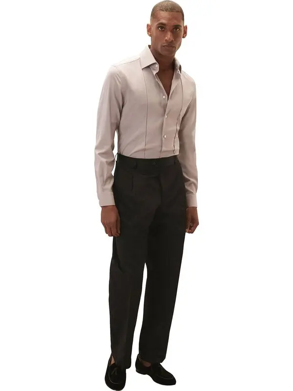 REISS Waltz | Royal Ballet Wide Trousers - Black