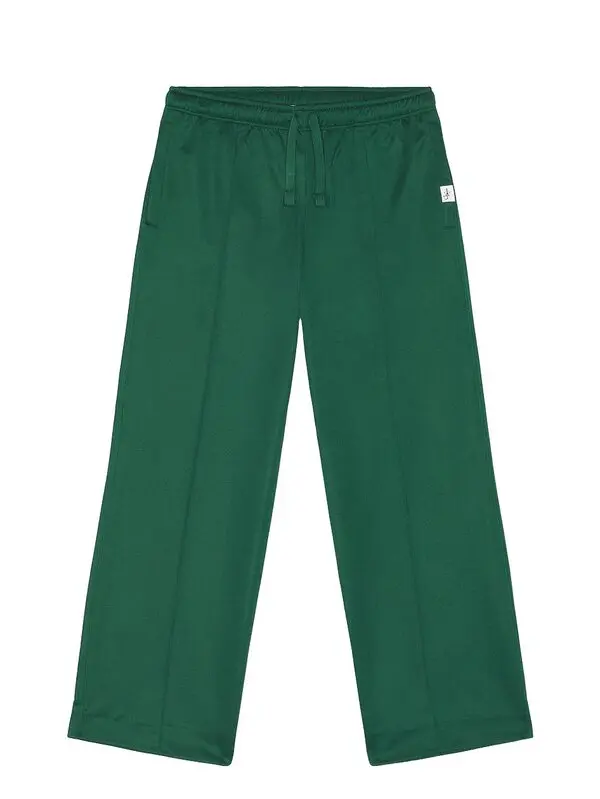 JW Anderson Pintuck Trackpants In Green - Dark Green