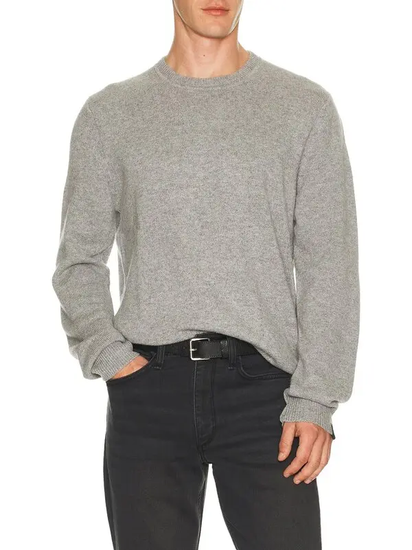 Rag & Bone Declan Cashmere Crew Sweater - Grey