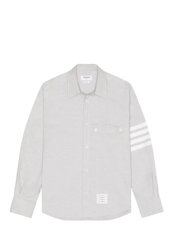 Thom Browne Oversized Shirt In Grey - Medium Grey