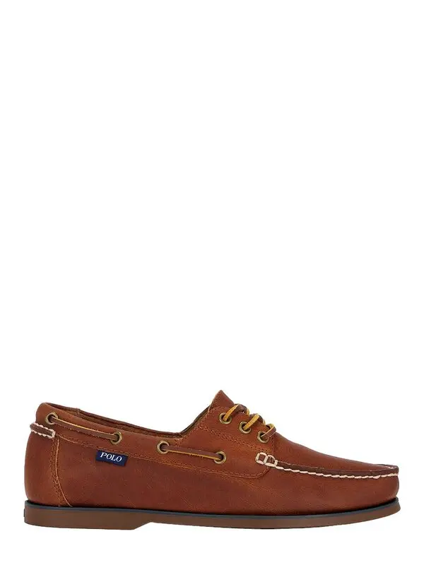 Polo Ralph Lauren Bienne Leather Boat Shoe - Tan