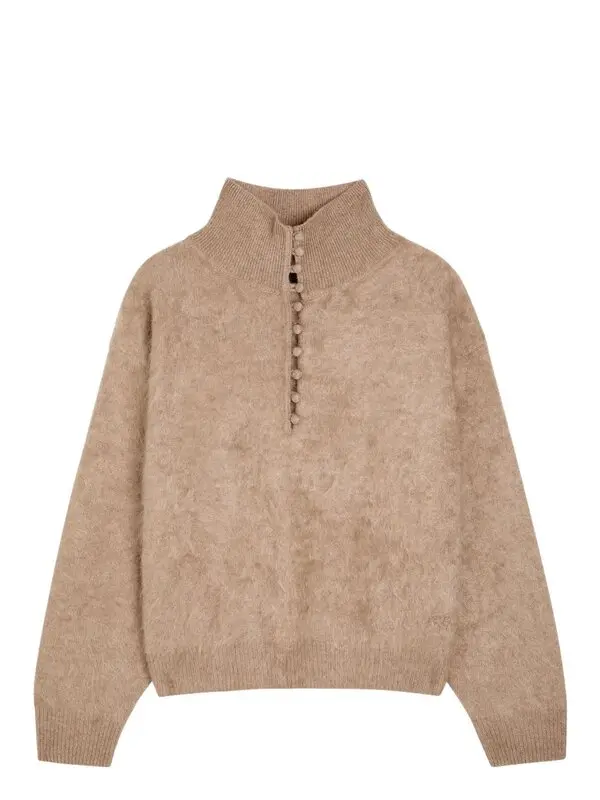 Rag & Bone Jada Brushed Cashmere Jumper - Camel