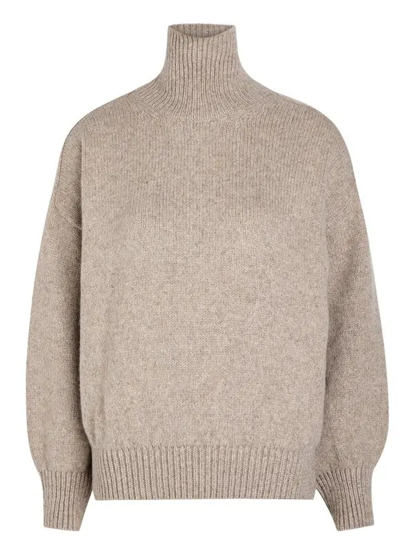 Khaite Willem Ribbed Cashmere Jumper - Beige
