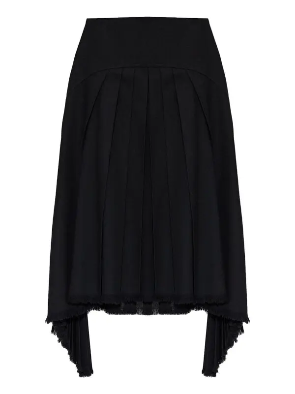 JIL SANDER Pleated Skirt - Black