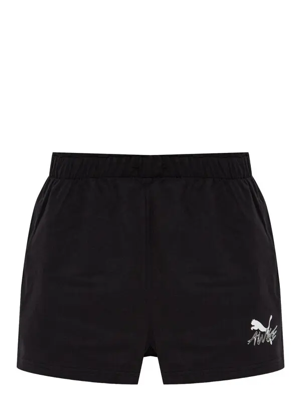 PUMA X A$ap Rocky Crystal Inscription Shorts - Black