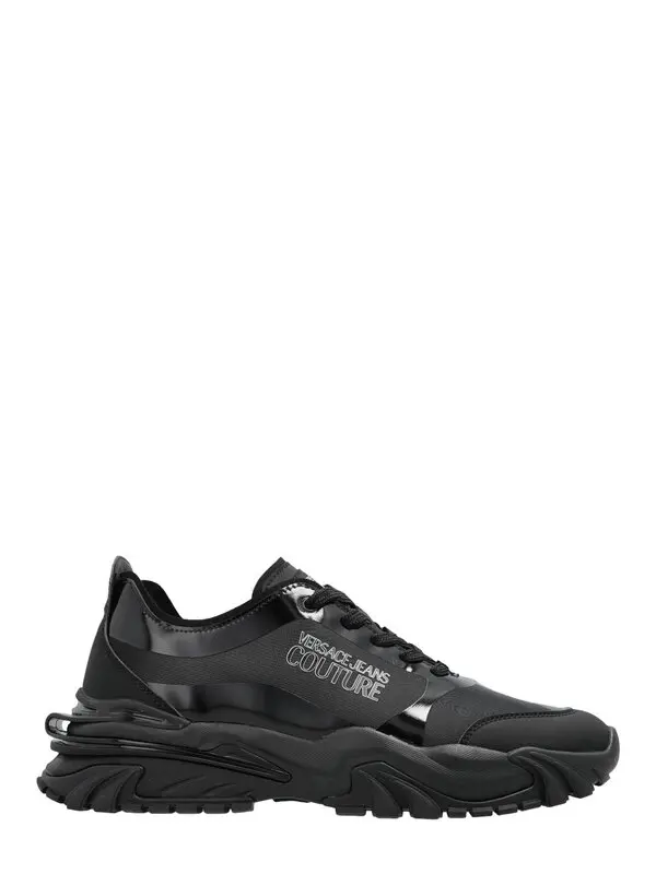 Versace Embossed Sole Sneakers - Black
