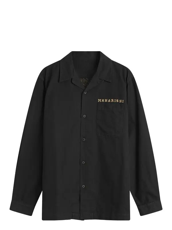 MAHARISHI Polar Bear Chimera Embroidered Ripstop Shirt - Black