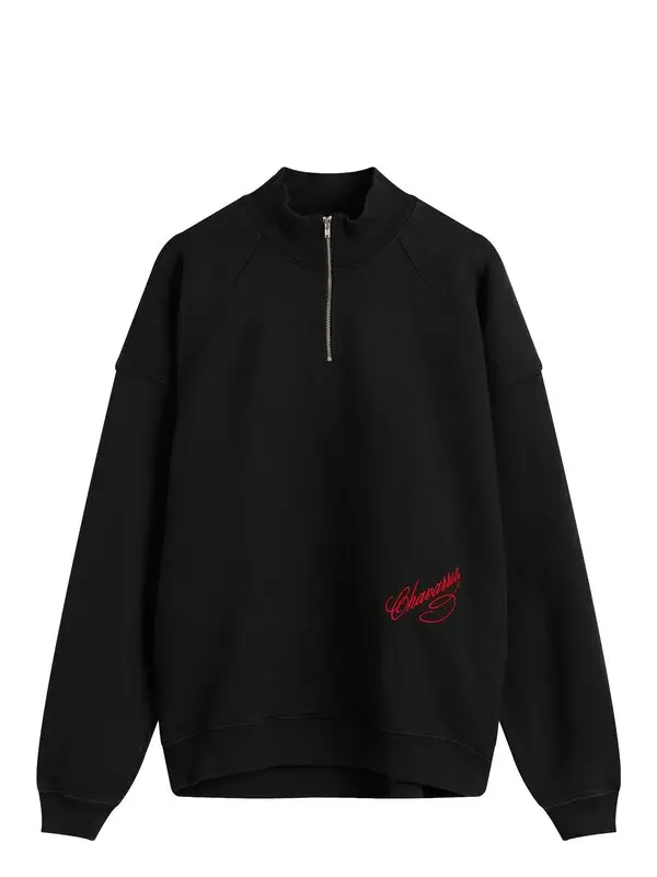WILLY CHAVARRIA Bravo Quarter Zip - Black