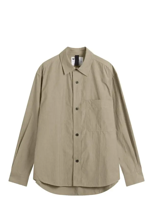 MARGARET HOWELL Basic Shirt - Khaki Green